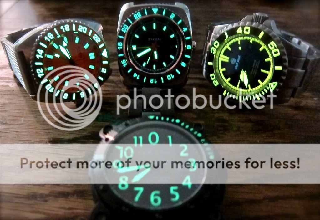 Lume Shots: Zixen, Hamilton & Deep Blue | WatchUSeek Watch Forums